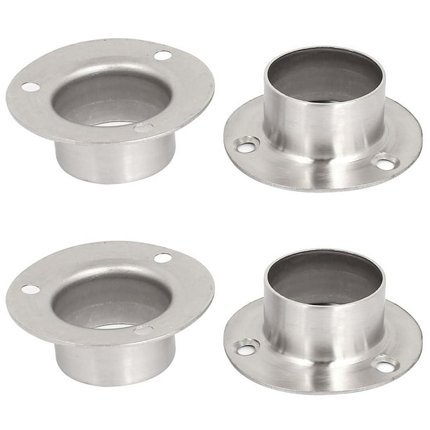 4pcs Garde-Robe Pendaison Support de Tige de Rail Support Douille pour ...