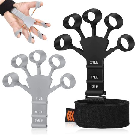 Upgrade Grip Strength Trainer Set, 2PCS Hand Grip Strengthener and Hand ...