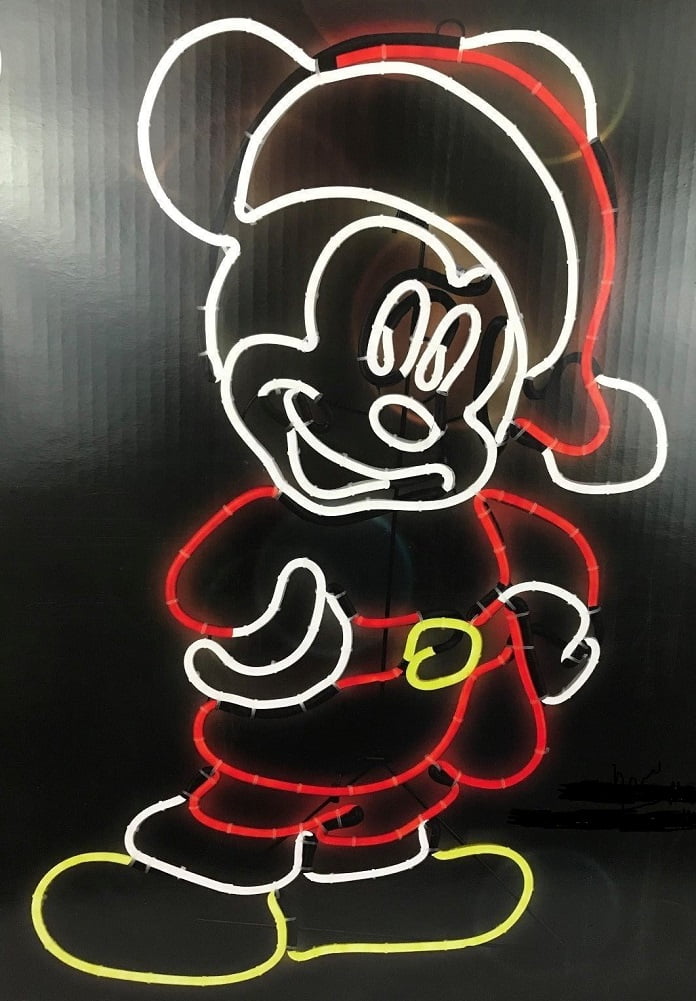 Disney LightGlo LED Lighted Mickey Mouse Sign 2.4 FT – Walmart ...