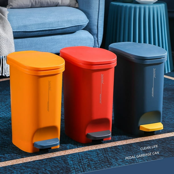 Trash Can Foot Pedal Garbage Cans Bin Dustbin Storage With Lid Buckets ...