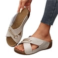 Buckle Platform Casual Sandals, Wedge Sandals Summer Dressy 2026 ...