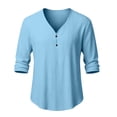 AKOEE T-Shirts for Men Long Sleeve Loose Fit Base Tee Solid Color ...