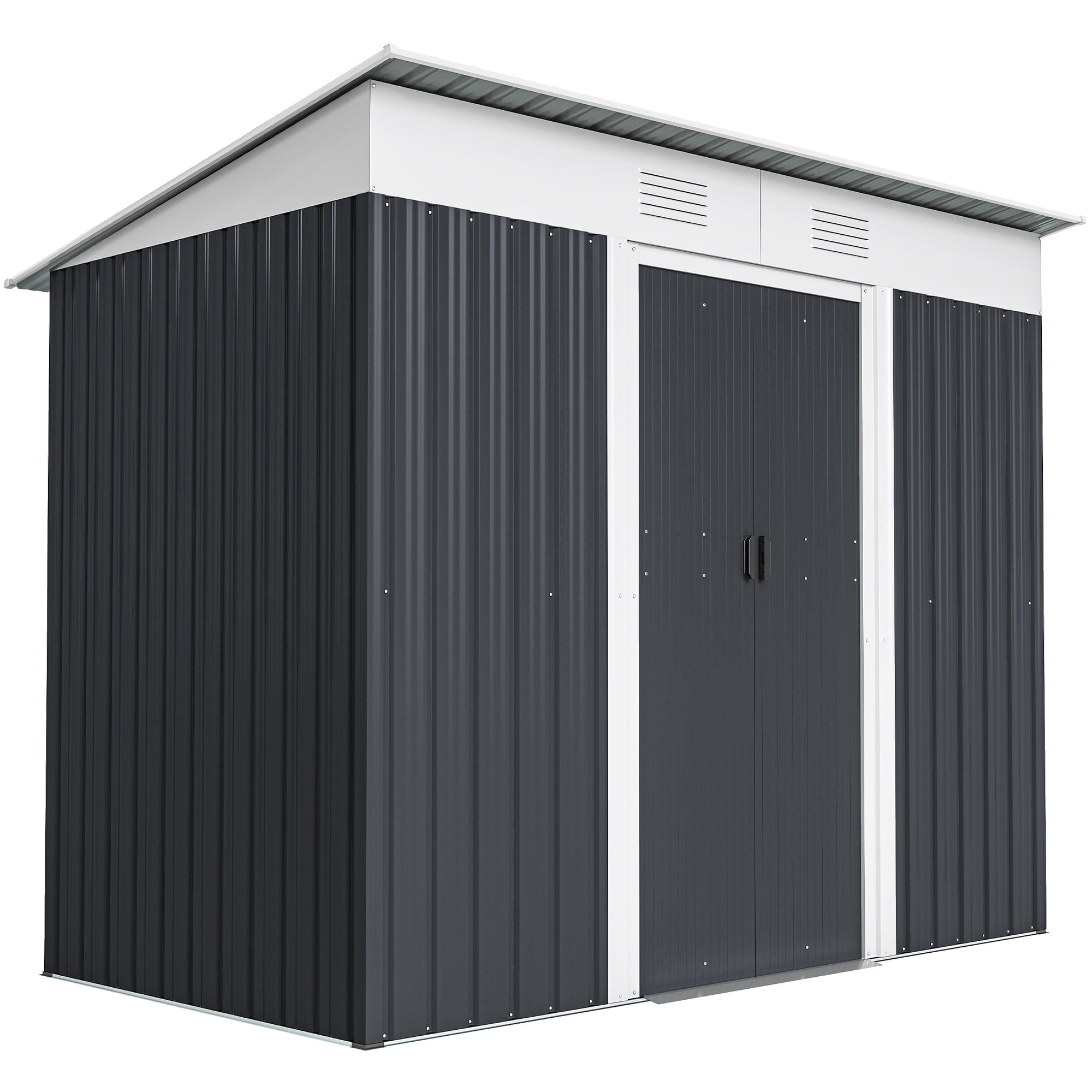 Click here for Outsunny 7 X 4 Metal Outdoor Storage Shed W/ Slidi... prices