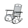 International Caravan Tropico Wrought Iron Rocking Chair for Outdoor ...