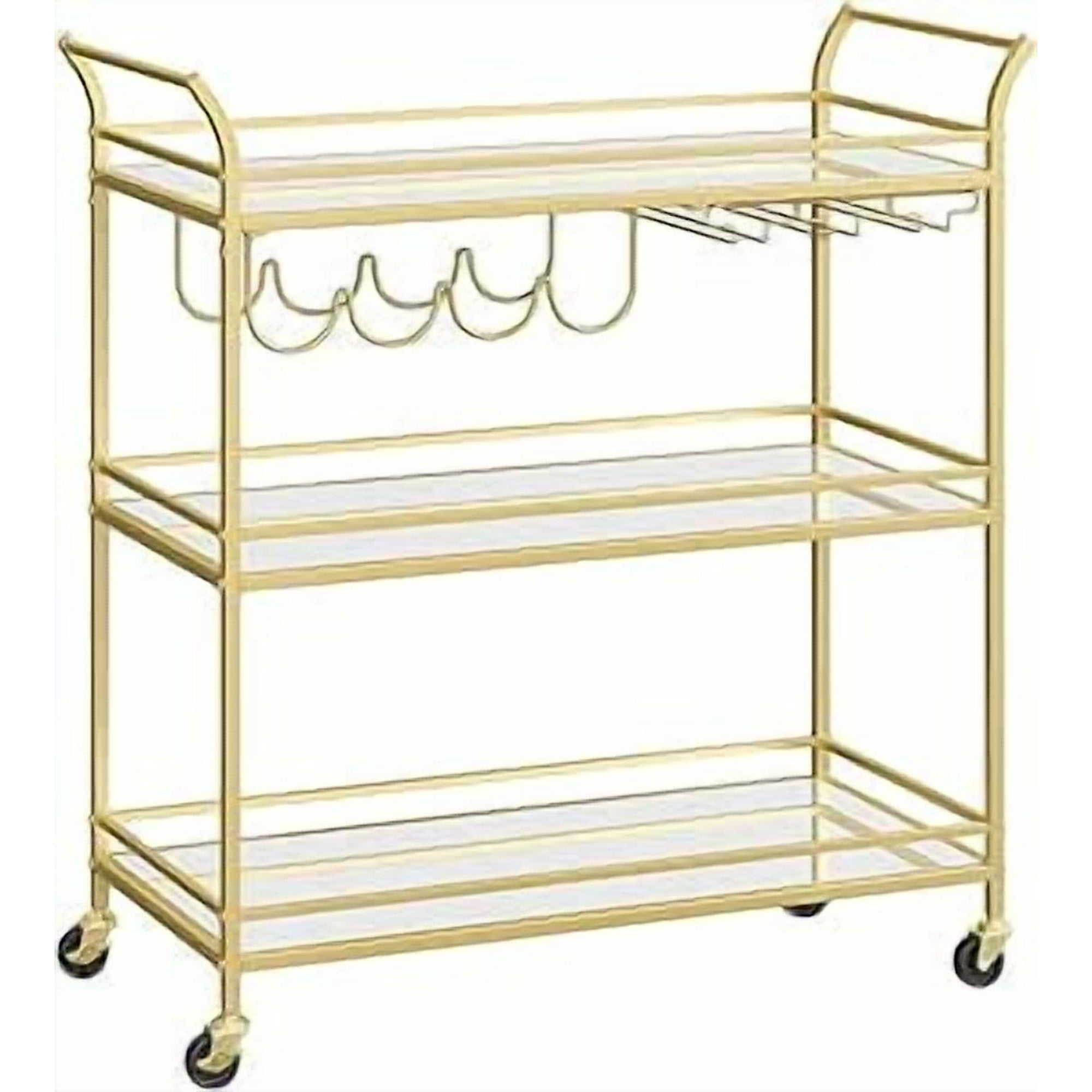 Click here for Vasagle Bar Cart Gold  Large Home Bar Serving Cart... prices