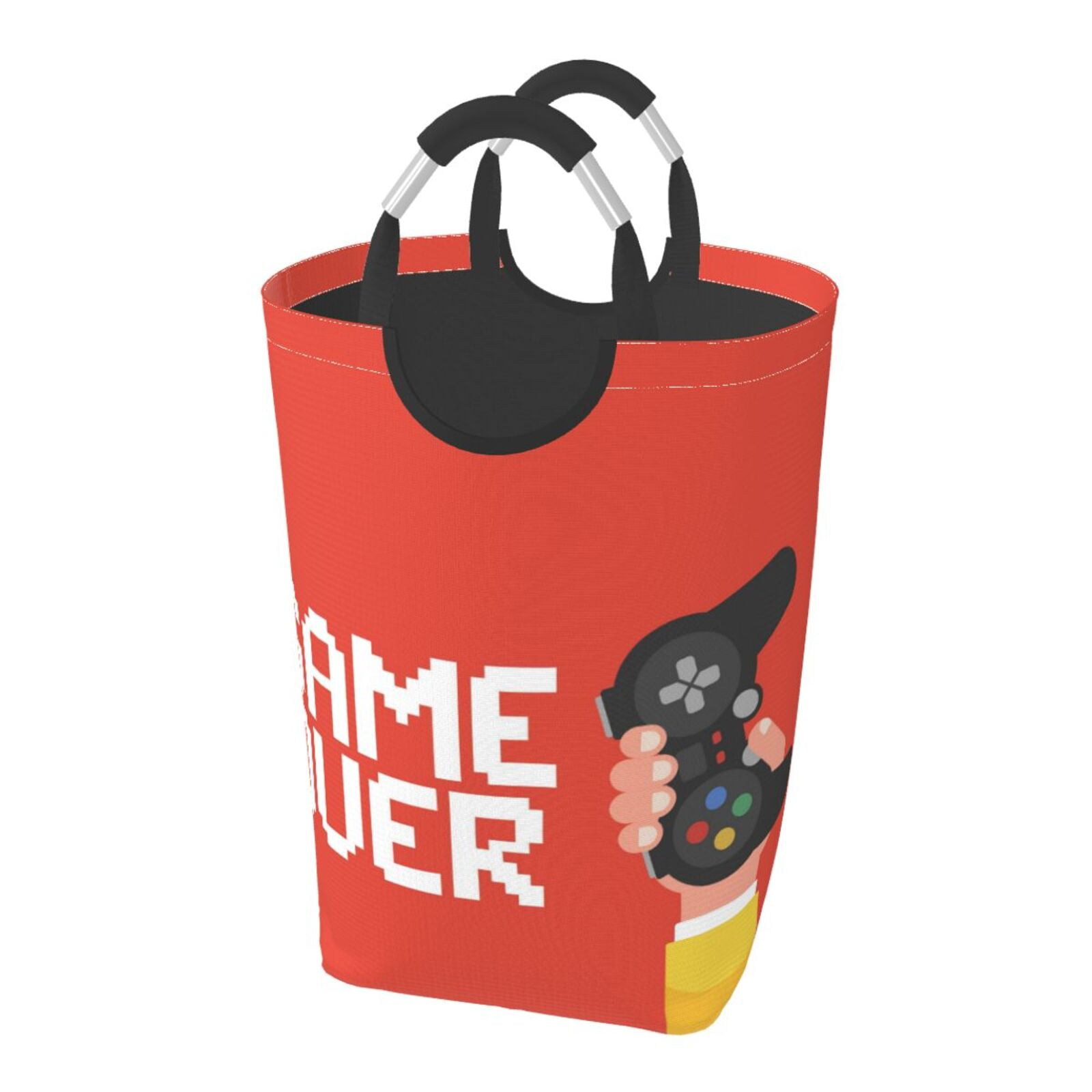 XMXT Large Collapsible Laundry Hamper, Cartoon Game Over Controller ...