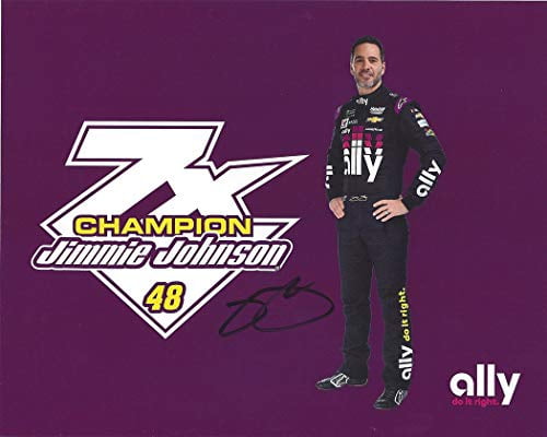 AUTOGRAPHED 2019 Jimmie Johnson #48 Ally Racing 7X CHAMPION (New ...
