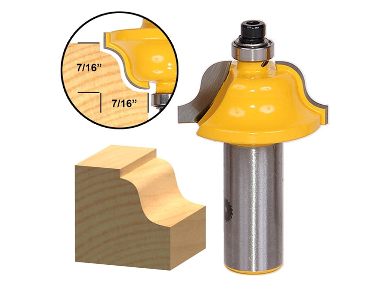 Roman Ogee Edging and Molding Router Bit - Medium -1/2" Shank - Yonico ...