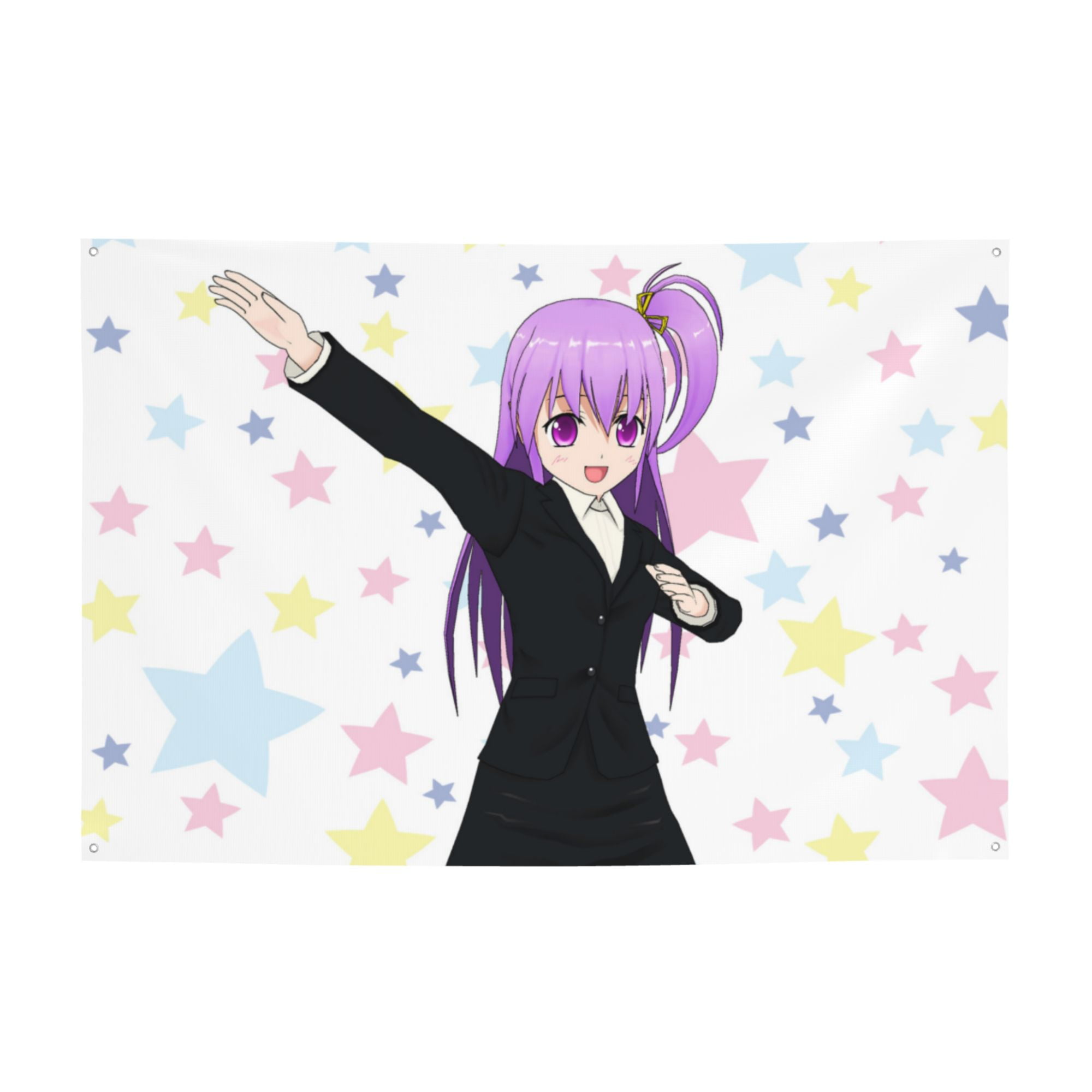 DouZhe Moe Woman Manga Anime Sign Banner, Cute Japanese Comic Girl ...