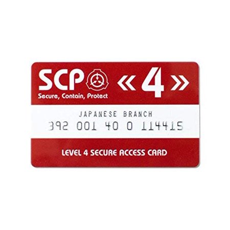SCP Foundation Secure Access Card Level 4 | Walmart Canada