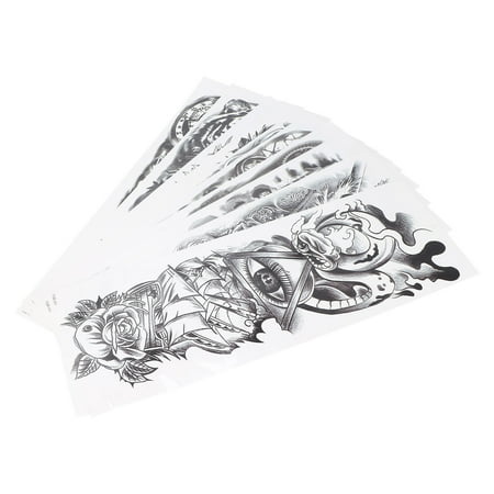 Fake Stickers, Temporary Arm Sticker 10 Sheets Full Sleeve Stickers ...