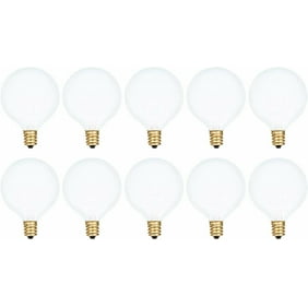 Simba Lighting Candelabra Flame Tip Frosted CA10 25W E12 Base Light Bulbs 120V Warm White 2700K ...