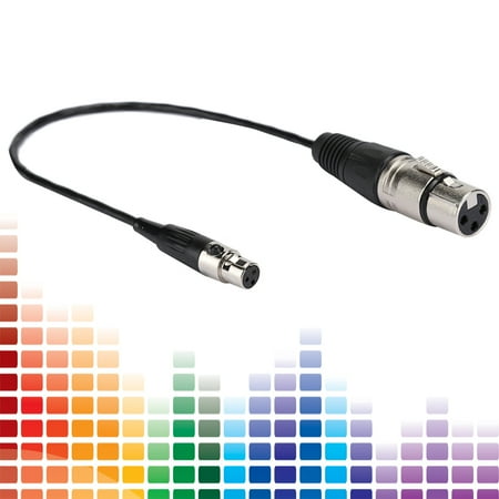 Copper Female To Female Mini XLR 3Pin To XLR, Microphone Cable, For SLR ...