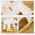 Qaba Toddler's Plush Rocking Horse Toy - Deer-Shaped with Realistic ...