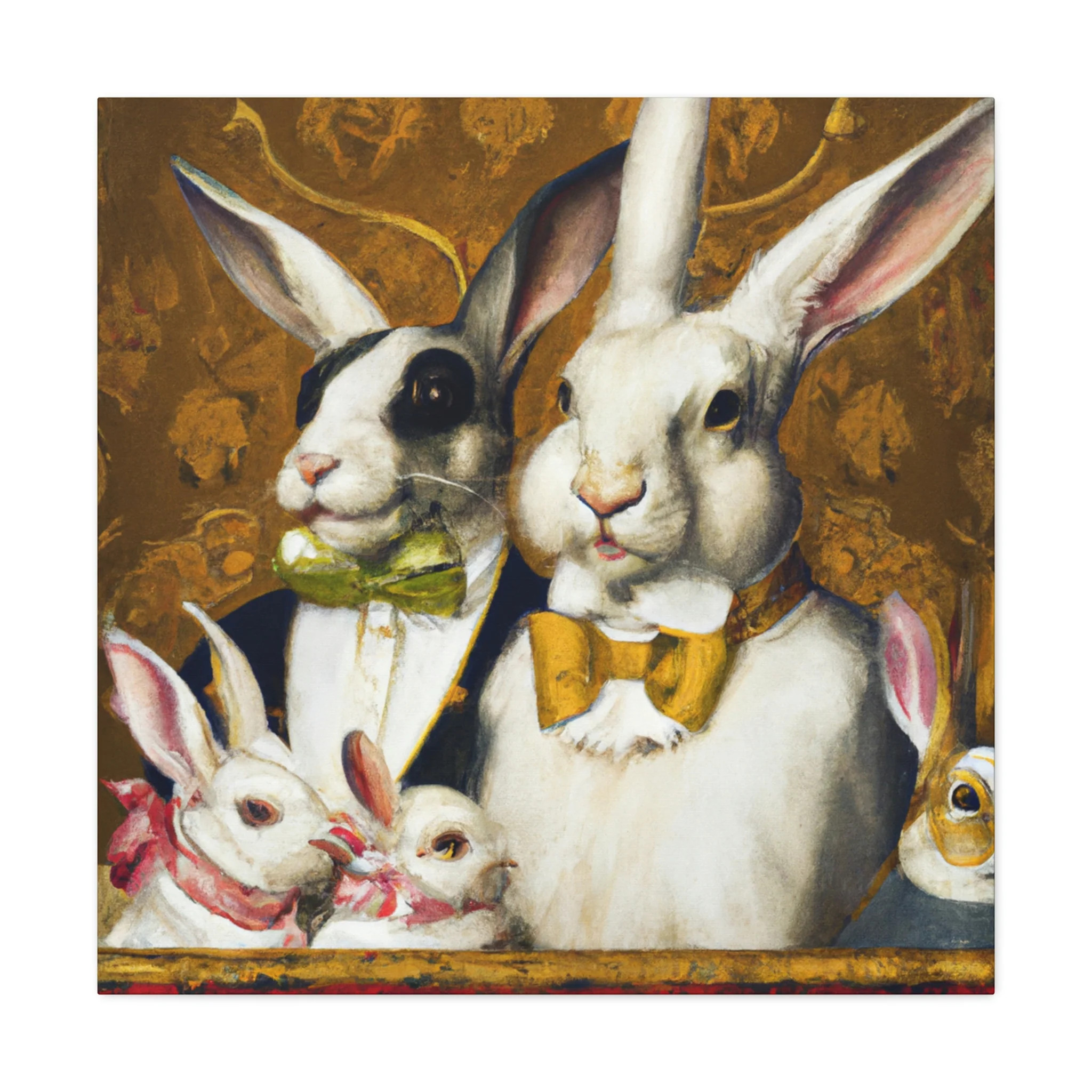 Rabbits in the Rococo - Canvas - Walmart.com