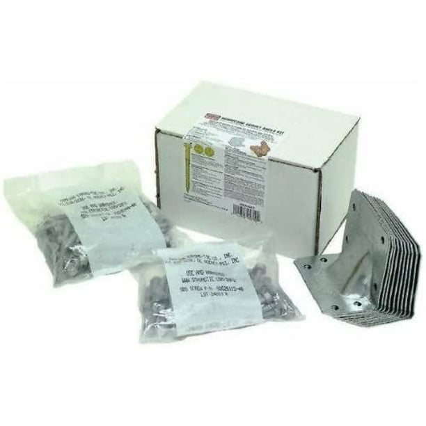 6 Pack Simpson Strong Tie HGA10KT Gusset Angle Bracket Kit 10 HGA10's w ...