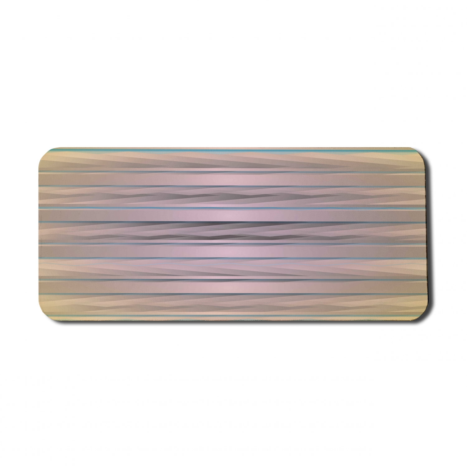 Modern Computer Mouse Pad, Earth Toned Fractured Zig Zag Dimensions ...