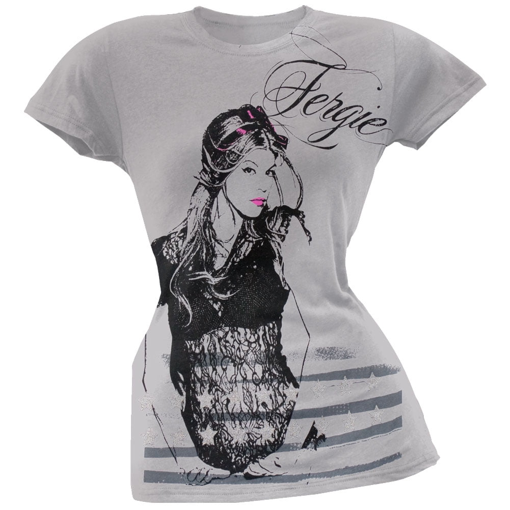 Fergie Women's Juniors Paradise Short Sleeve T Shirt - Walmart.com