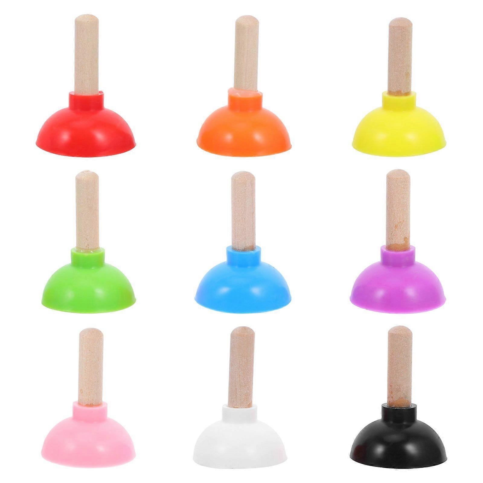 9pcs Mini Plunger Magic Trick Prop - Realistic Toilet Plunger for Prank ...
