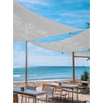 Abstract Face Sun Shade Sail 12'X16' White Lines Women Face Floral ...