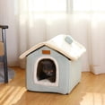 Cat Cave Bed, Cozy Condo Hideaway Tent, Soft Fluffy Washable Indoor ...