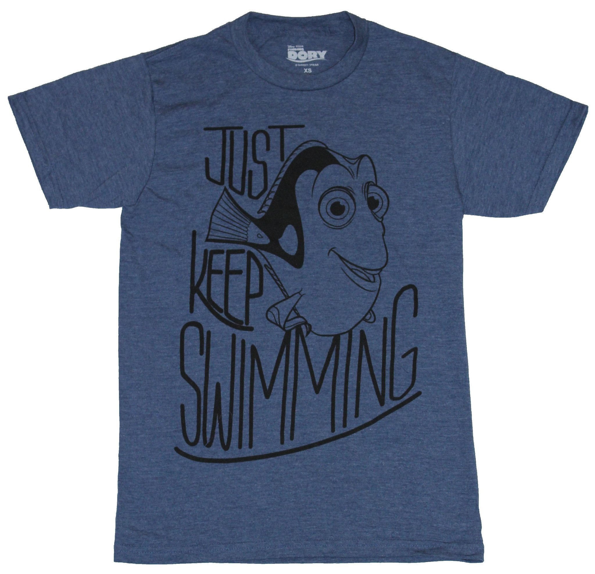Disney Pixar - Finding Dory Nemo Mens T-Shirt - Just Keep Swimming Dory ...