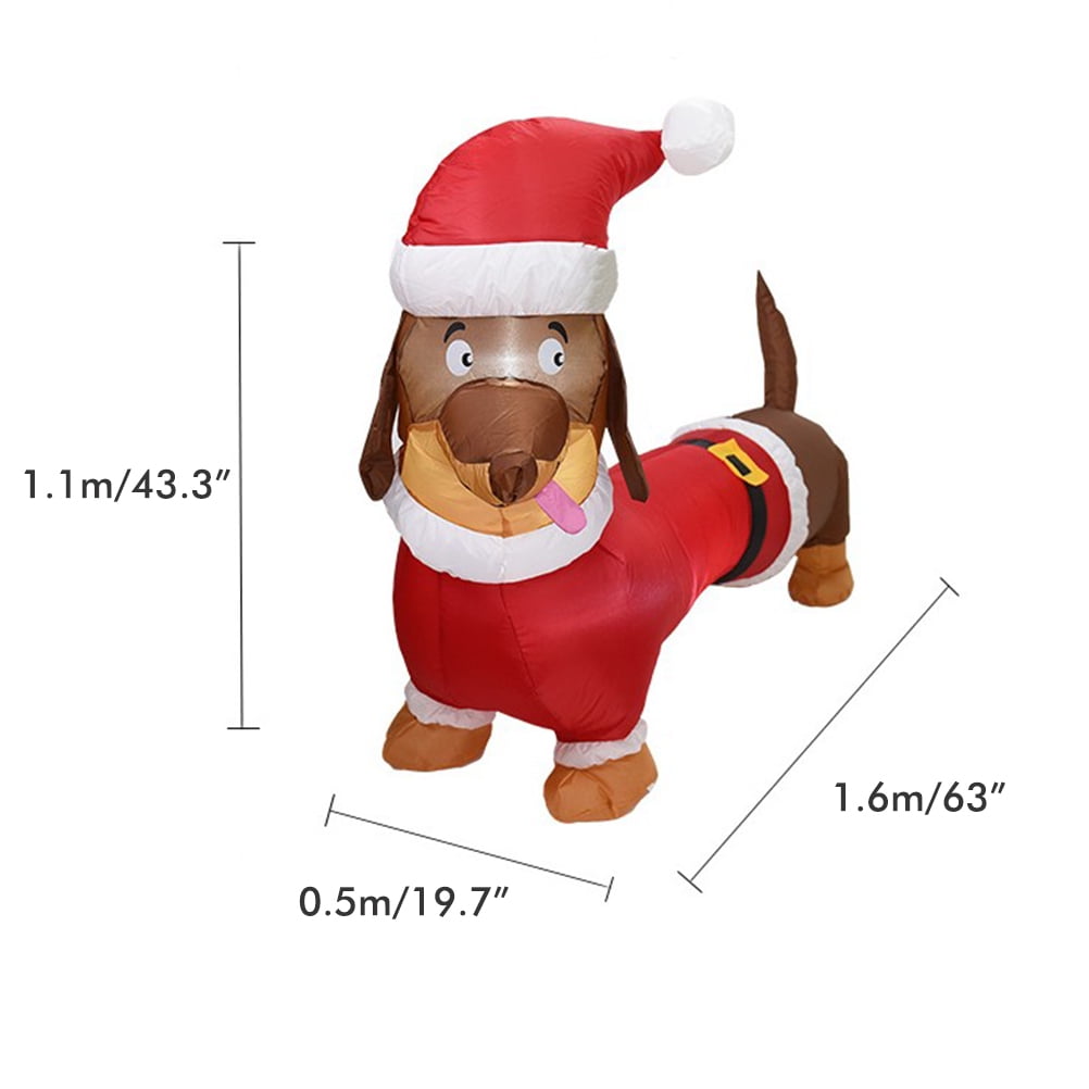 Perro Inflable De Navidad, Perro Salchicha Inflable De Navidad Perro ...