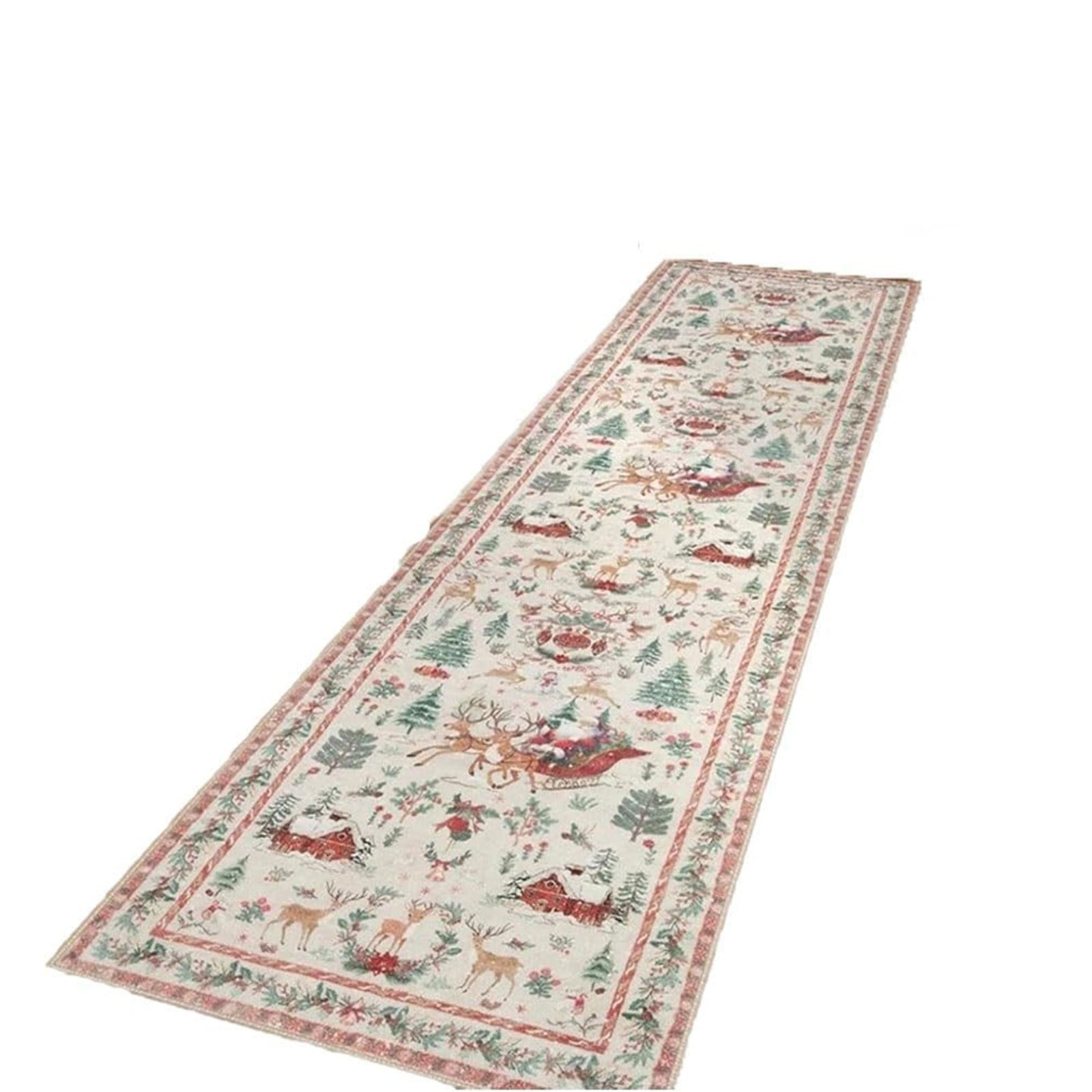 Click here for Midewhik Christmas Green Runner Rug For Hallways... prices