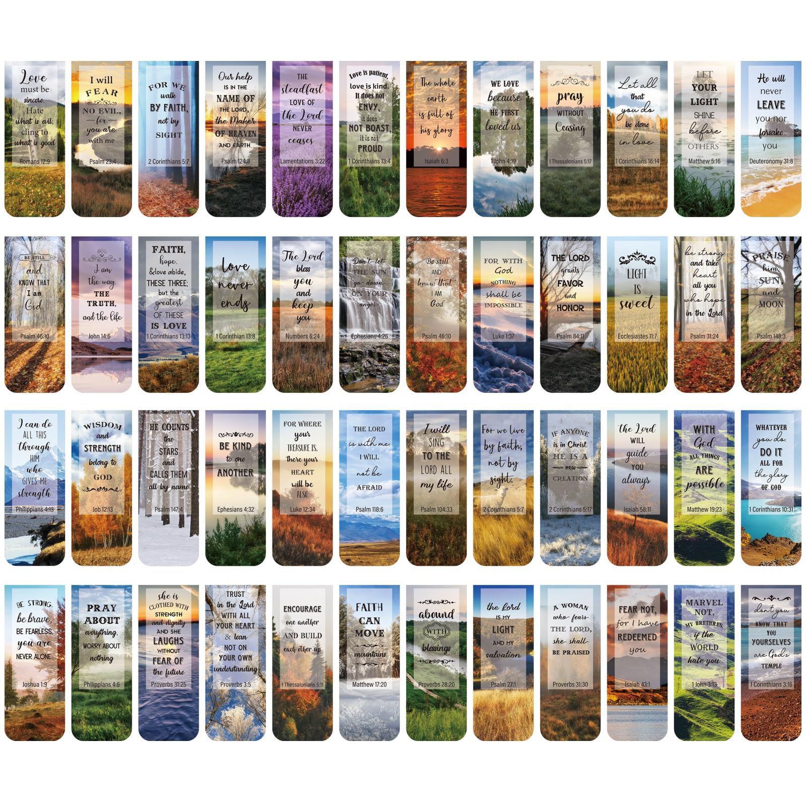 Marcadores magnéticos Zonon, 48 unidades, versículos bíblicos con ...