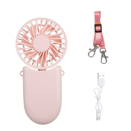Necklace Fan Mini handheld fan USB Pocket Fan with Rope Mini Portable ...