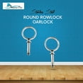 MARINE CITY Round Rowlock Oarlock, 316 Stainless Steel, 2 Inches, Heavy ...