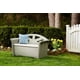 Rubbermaid Outdoor Patio Storage Bench, Resin, Olive & Sandstone ...