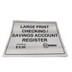 5 Pack Large Print Checkbook Transaction Register, Easy to Fit Inside ...