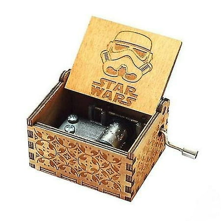 Music boxes star wars collectibles wooden hand cranked music box ...