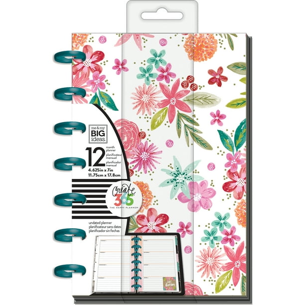 Happy Planner 12-Month Undated Mini Planner 5.125"X7.5"-Happy Mind ...