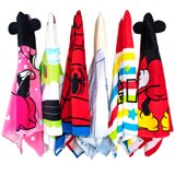 Minnie Mouse Kids Hooded Towel and Character Loofah Set, Cotton, Pink ...