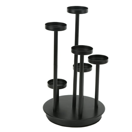 Metal Candle Holder, Base Design Candlestick Holders Elegant Retro ...