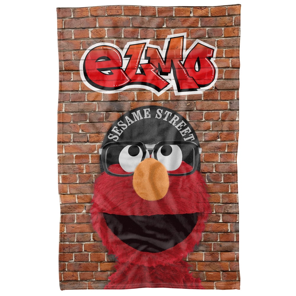 Sesame Street Urban Elmo Graffiti Officially Licensed Fleece Blanket 36 ...