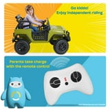 Kidzone 12V Electric Kids Car, Ride On Toy, 4-Wheeler, 3.8 mph, LED ...