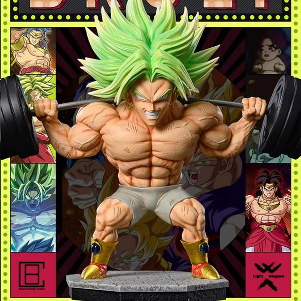 16cm Anime Dragon Ball Z Broly Figure Fitness Broly Figurine Super ...