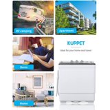KUPPET Compact Twin Tub Portable Mini Washing Machine 26lbs Capacity ...