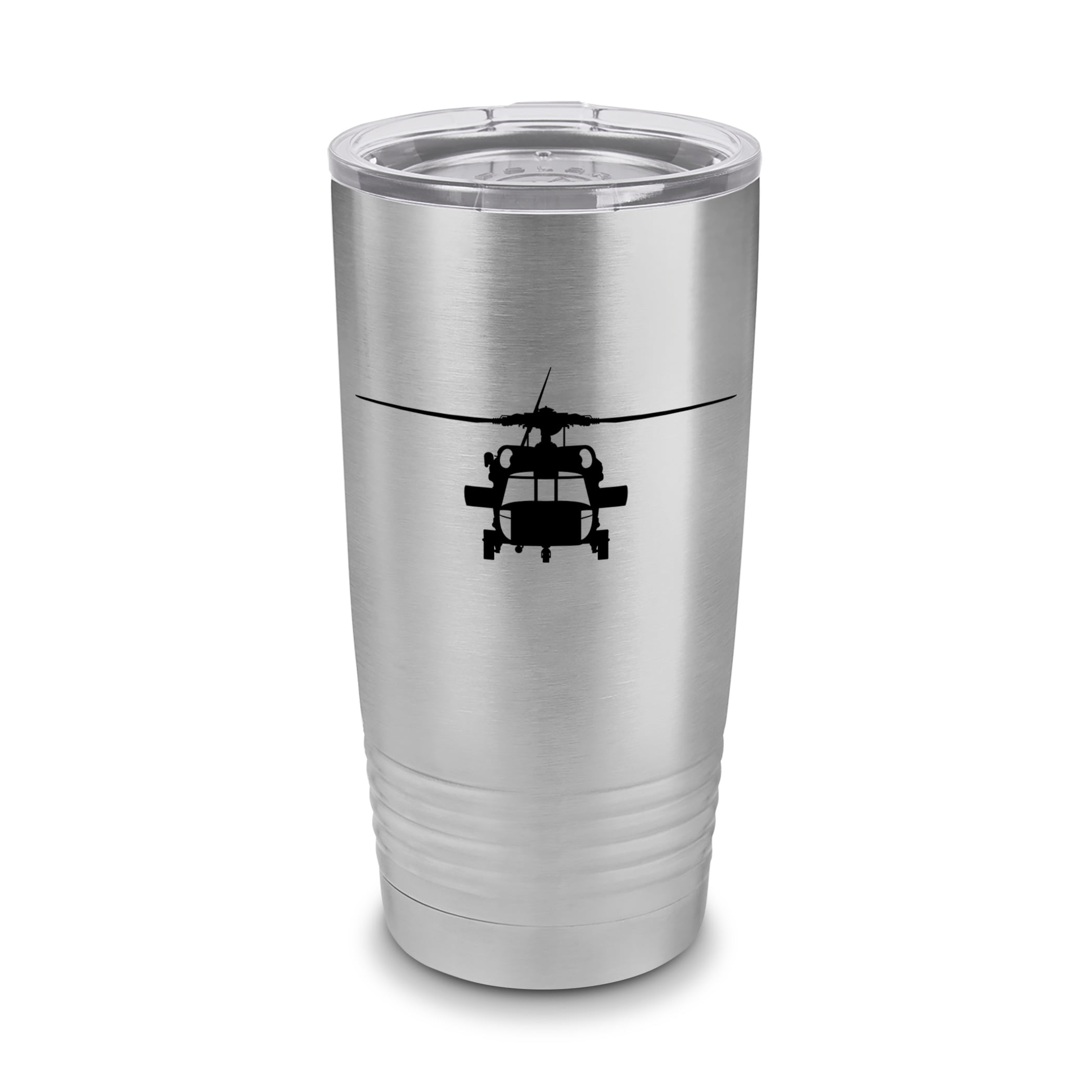 Mh 60s Knighthawk Tumbler 20 Oz Laser Engraved W Clear Lid Polar