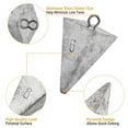 Dr.Fish 5 Pack Pyramid Sinkers Saltwater Fishing Weights 1oz-32oz/2LB ...