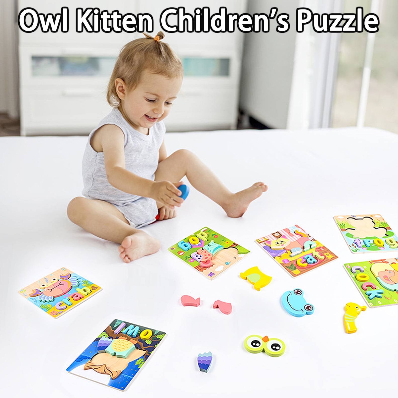 Kripyery Children's Puzzle Three-dimensional 2 in 1 3D Design Eco ...