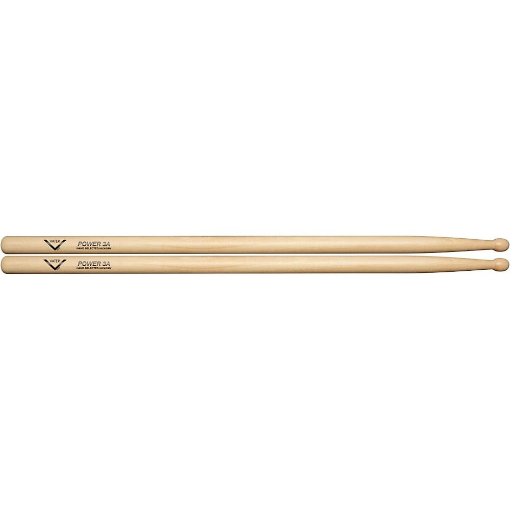 Vater Power Wood Tip Drumsticks - Pair 3A Natural - Walmart.com