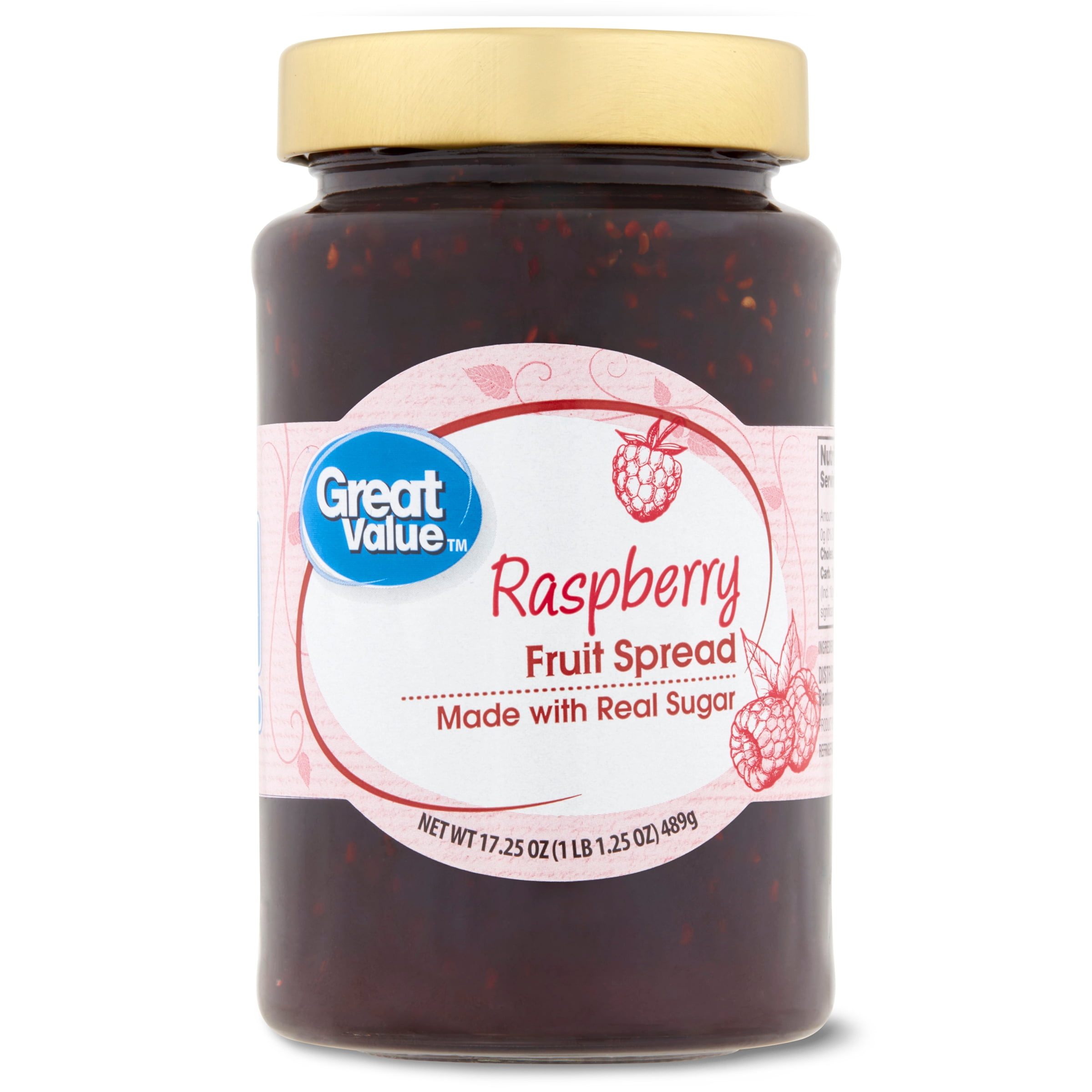 Great Value Raspberry Fruit Spread, 17.25 oz - Walmart.com