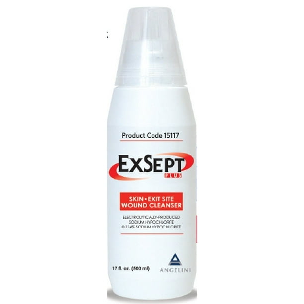 ExSept Plus Wound Cleanser 500 mL Pump Bottle NonSterile Antimicrobial ...
