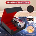 2X Trading Card Storage Box,4 Rows Card Deck Case ,Magnetic Closure ...