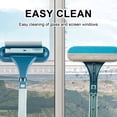 2-in-1 Window Screen Cleaning Brush with Squeegee, Detachable Wet & Dry ...