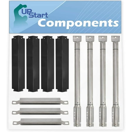 4 BBQ Gas Grill Tube Burner 4 Heat Shield Plate Tent 3 Crossover Tube ...